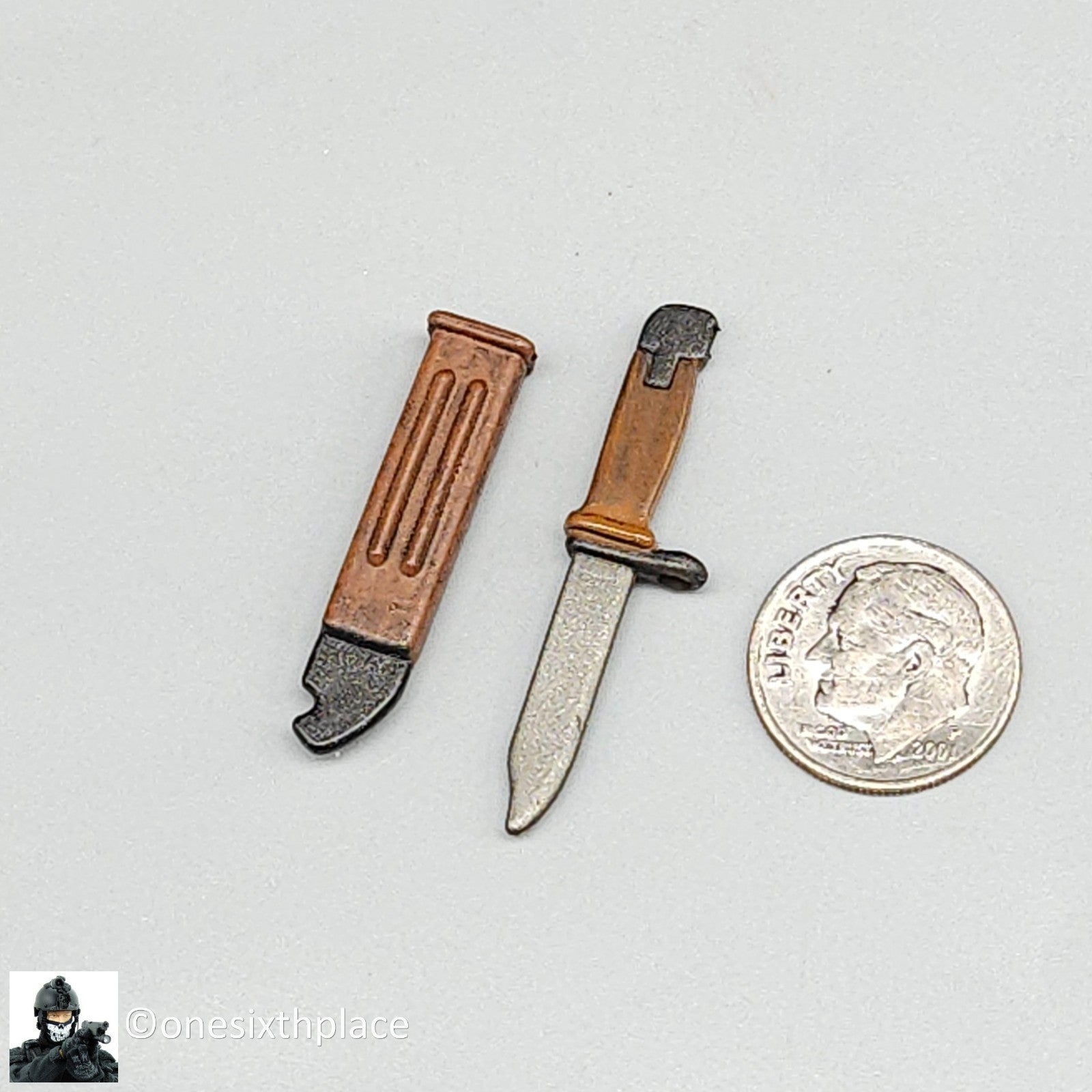 1:6 Ultimate Soldier Russian Spetsnaz Bayonet Knife w/ Scabbard for 12 ...