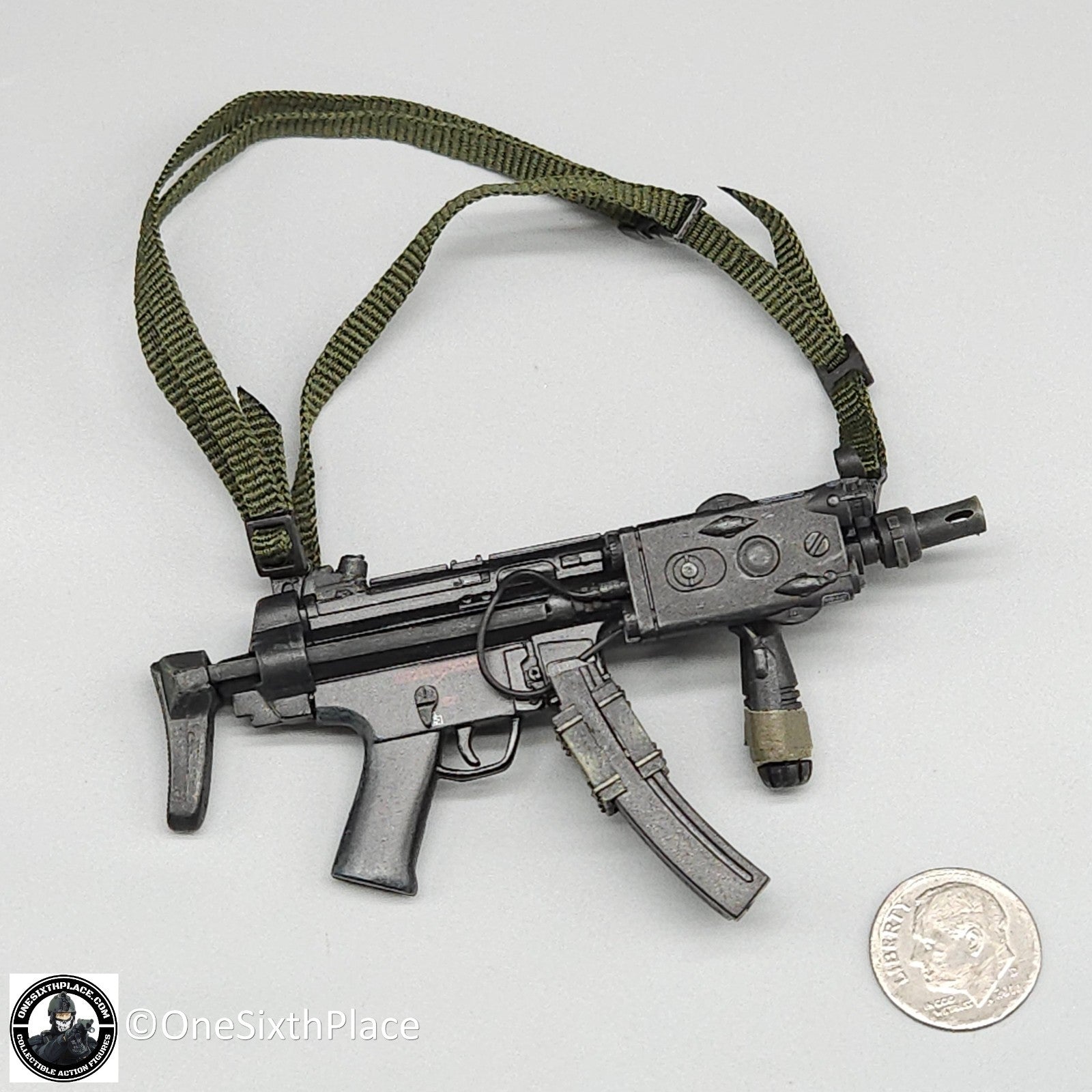 1:6 scale Hot Toys MP5 Submachine Gun w/ Laser & Tac Light for 12" Fig ...