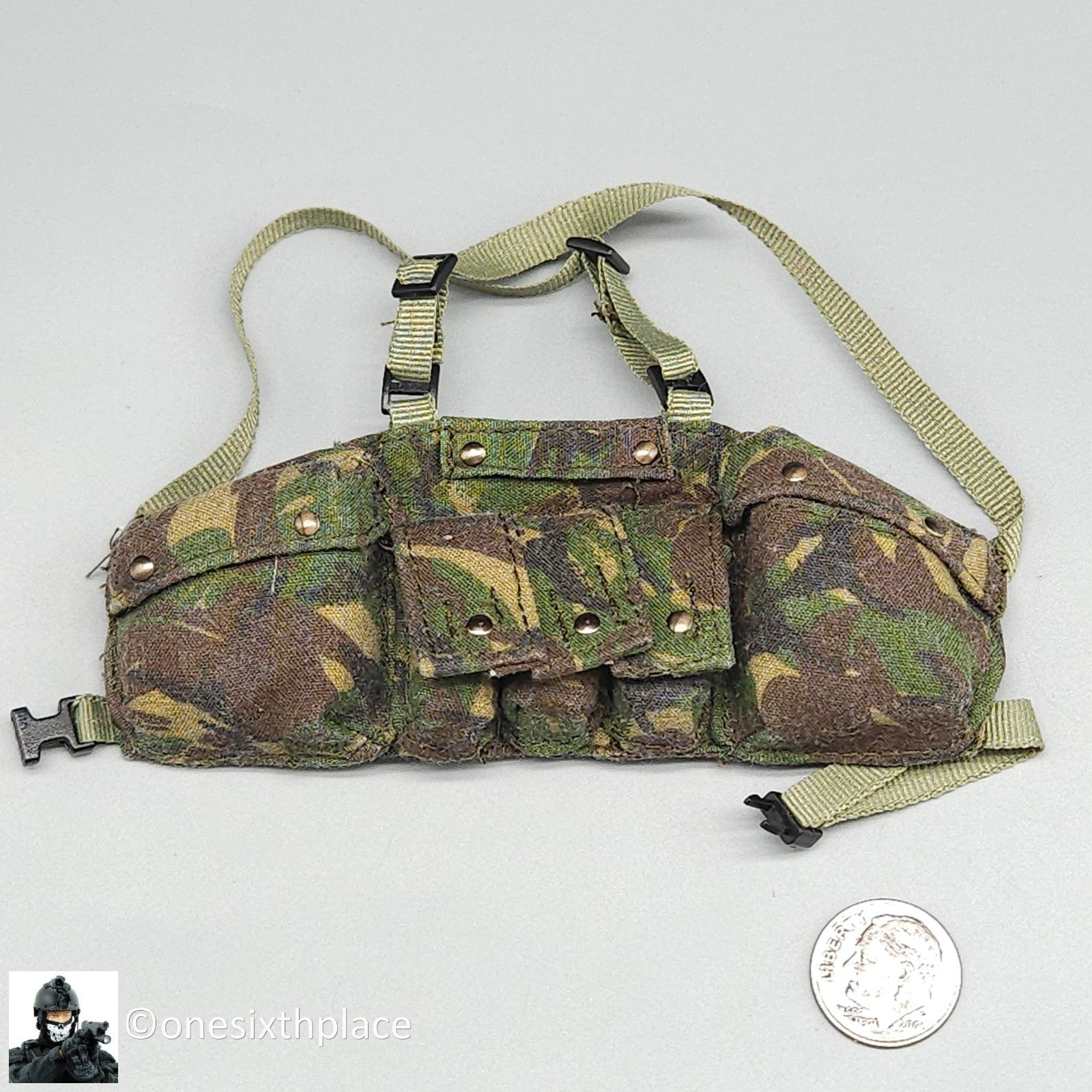 1:6 scale Dragon Colin British Woodland DPM Camo Chest Rig for 12" Fig ...