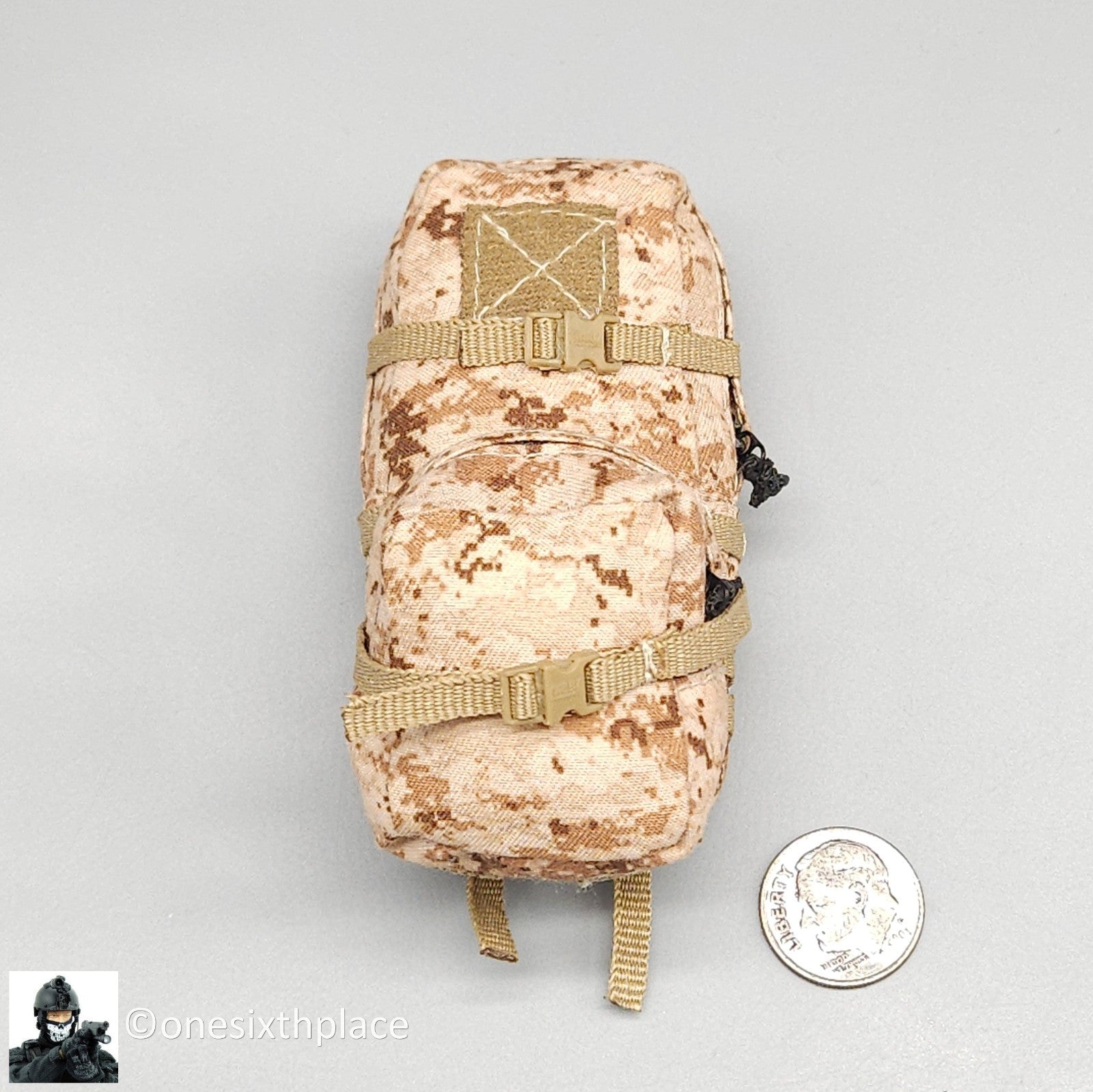 1:6 Very Hot Toys AOR1 Camo MOLLE Assault Pack Backpack for 12" Figure ...