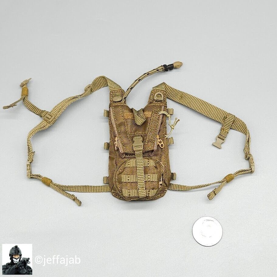 1:6 Easy & Simple USMC Coyote Tan Hydration Backpack for 12" Figures 0 ...
