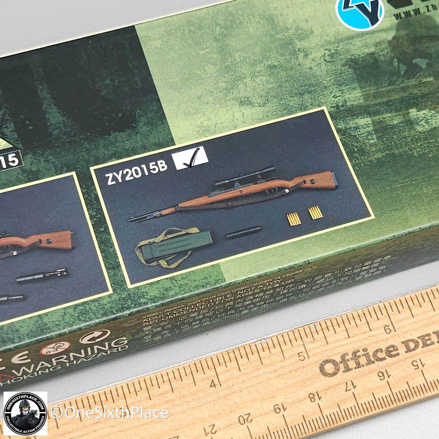 1:6 scale ZY Toys WWII German K98 Sniper Rifle Weapon Set for 12" Figu ...